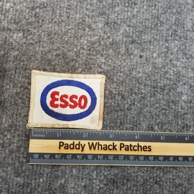 Vintage Esso Patch Oil Gas 70s 80s Work Uniform Company Advertising G4 ...