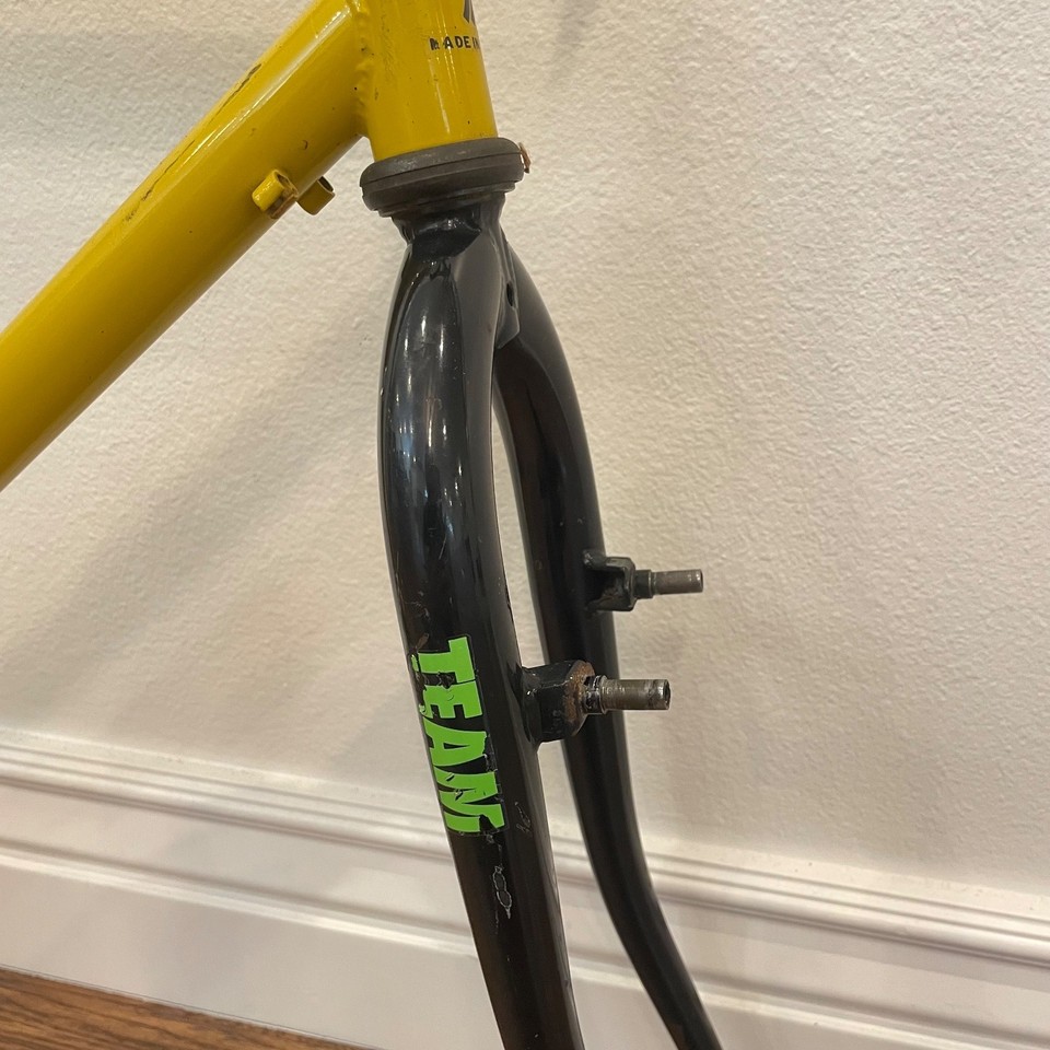 Scott Team Mountain Bike Frame 21" Large CrMo 26" Rigid Steel Yellow | eBay