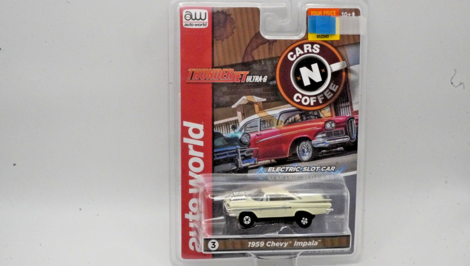 Auto World 1959 Chevrolet Impala Street Rod w/ Blower HO Scale Slot Car ...
