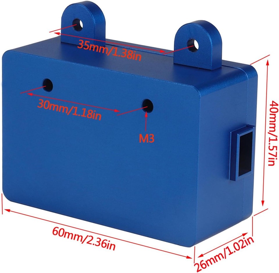 Aluminum Fuel Cell Receiver Box Tank For 1/10 RC Crawler Rigs SCX10 ...