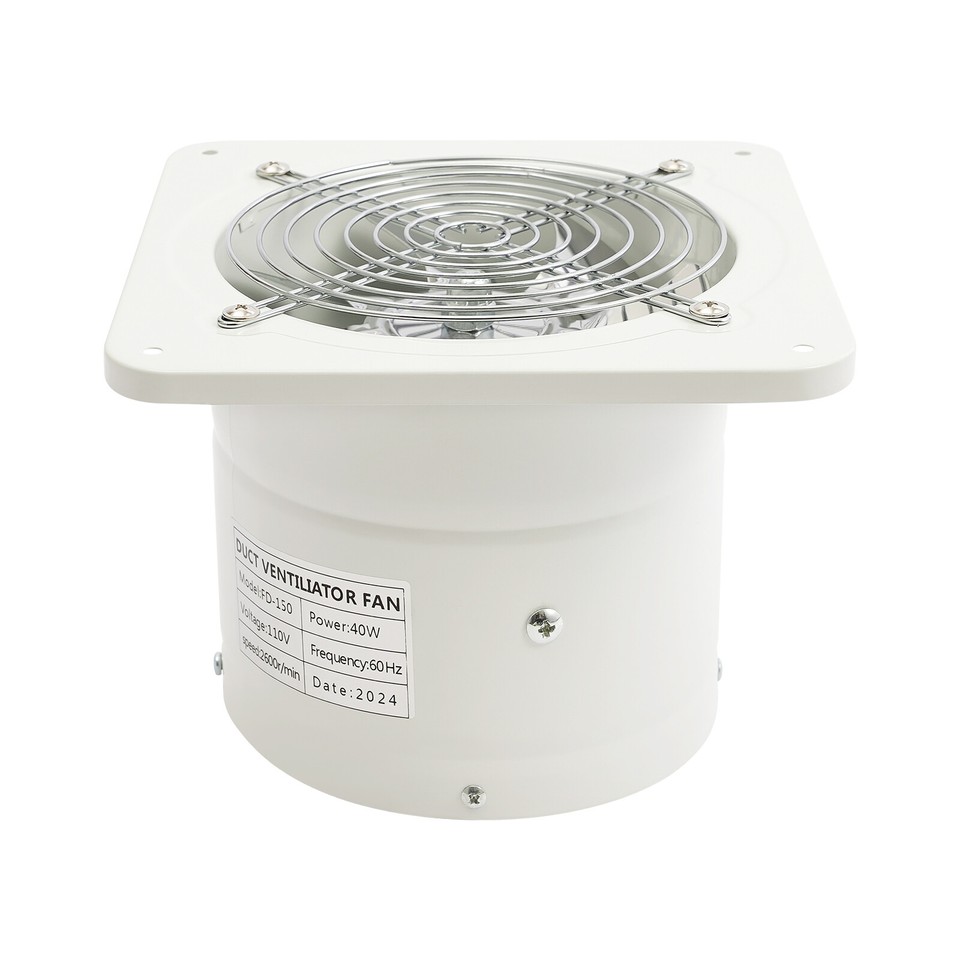 6inch Super Quite Wall Exhaust Fan Bathroom Kitchen Garage Ventilation ...