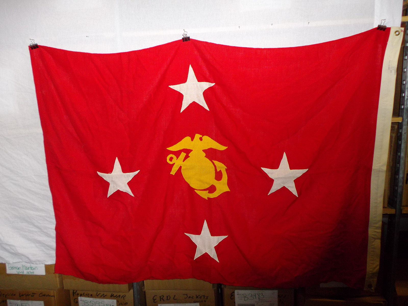 flag708 Vietnam era USMC Commandant Flag size 6 EGA | eBay