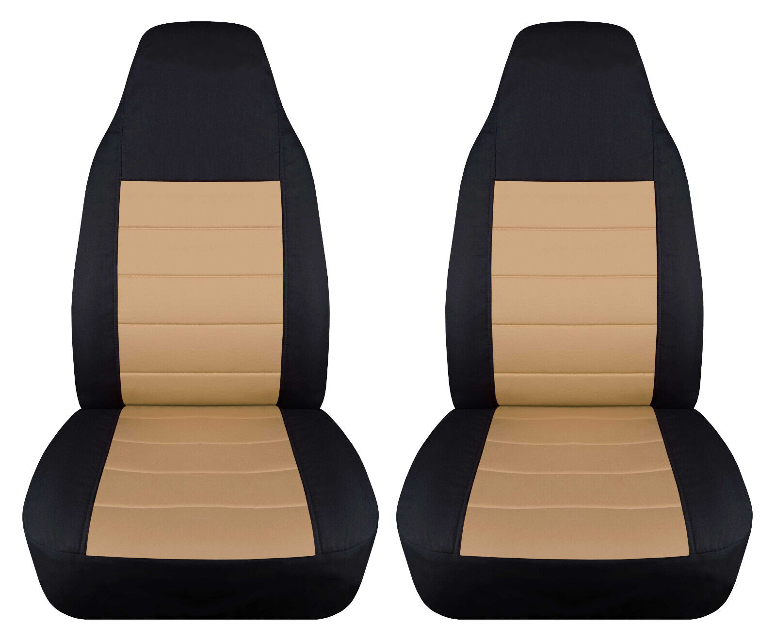 Designcover front car seat covers blk-tan fits 98- 2012 ford Ranger ...