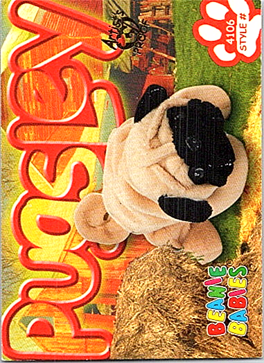 1999 Beanie Babies Series III Artist Proof #120 Pugsley The Pug Dog | eBay