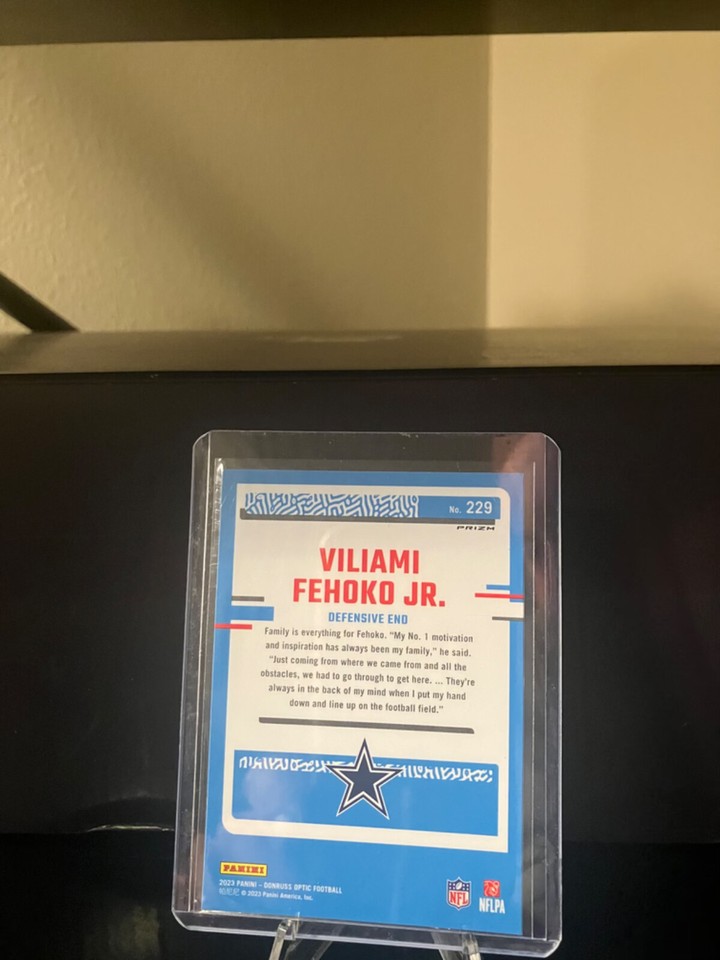 2023 Optic Donruss Football Viliami Fehoko Jr Pink Rated Rookie #229 Cowboys | eBay