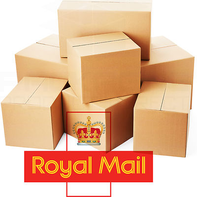 SELECTION OF ROYAL MAIL SMALL PARCEL SIZE POSTAL CARDBOARD BOXES ALL ...