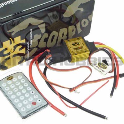 Scorpion Commander V 50V 130A ESC / Speed Control (OPTO) w/ Programming ...