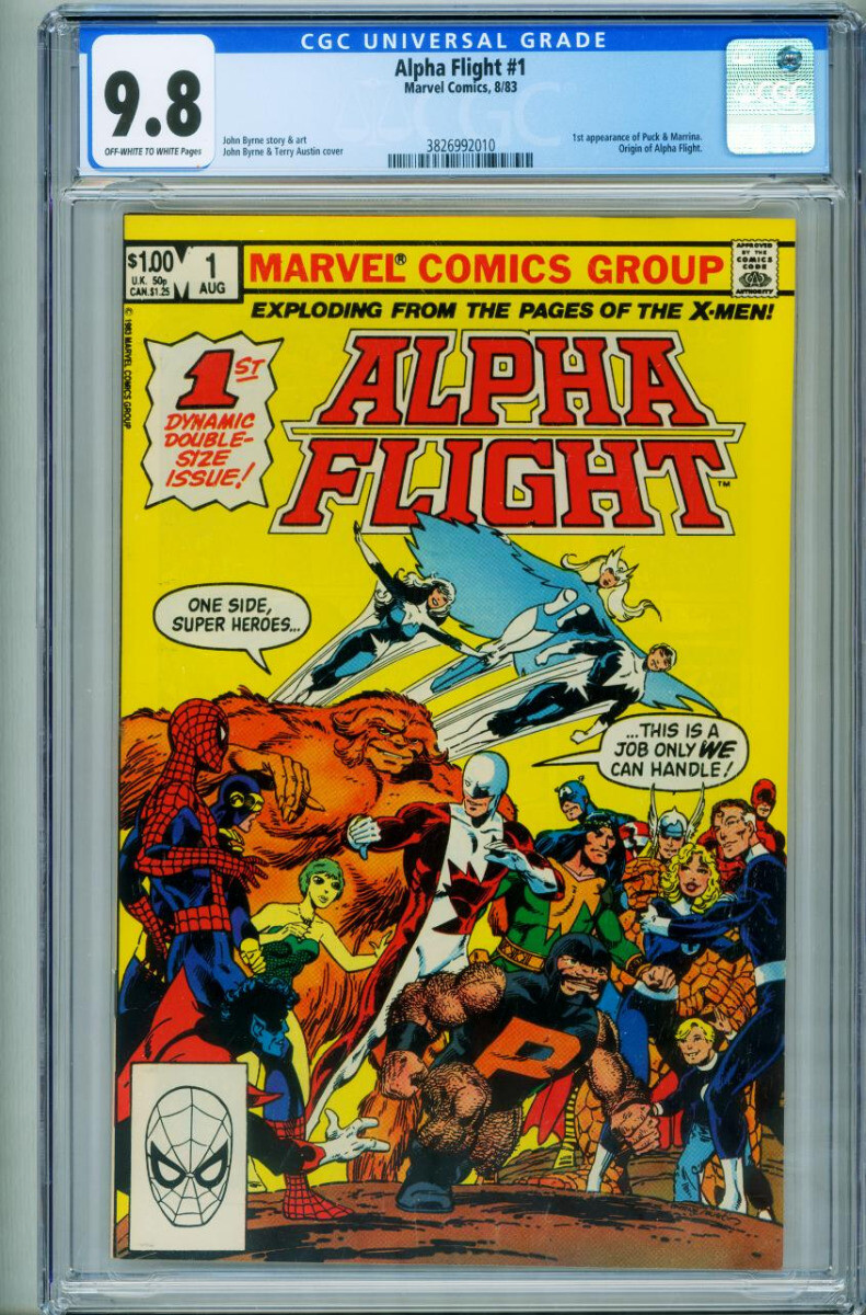 ALPHA FLIGHT #1 CGC 9.8 -- MARVEL -- comic book -- 1st issue ...