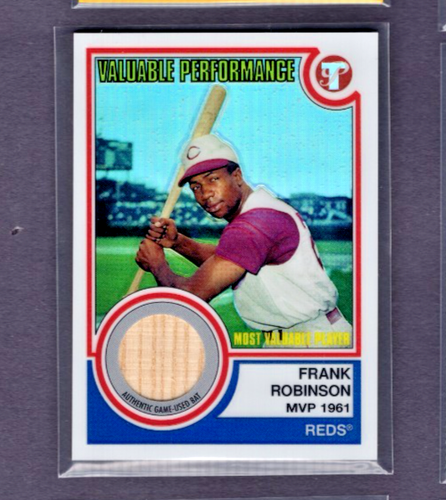2005 TOPPS PRISTINE VALUABLE PERFORMANCE REFRACTOR BAT PATCH FRANK ...