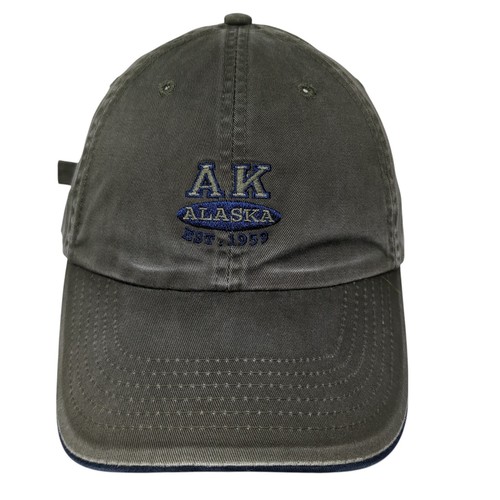 AK Alaska Slideback Baseball Cap Green OS Adjustable Arctic Circle ...