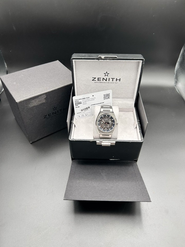 Zenith Defy Skeleton 95.9000.670/78.M9000 Titanium Box Papers 41mm | eBay