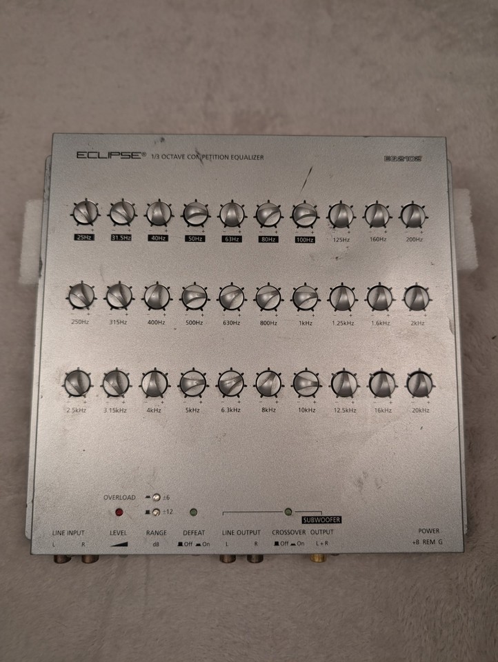 Eclipse by Fujitsu Ten EQ2102 1/3 Octave Competition Equalizer Car ...