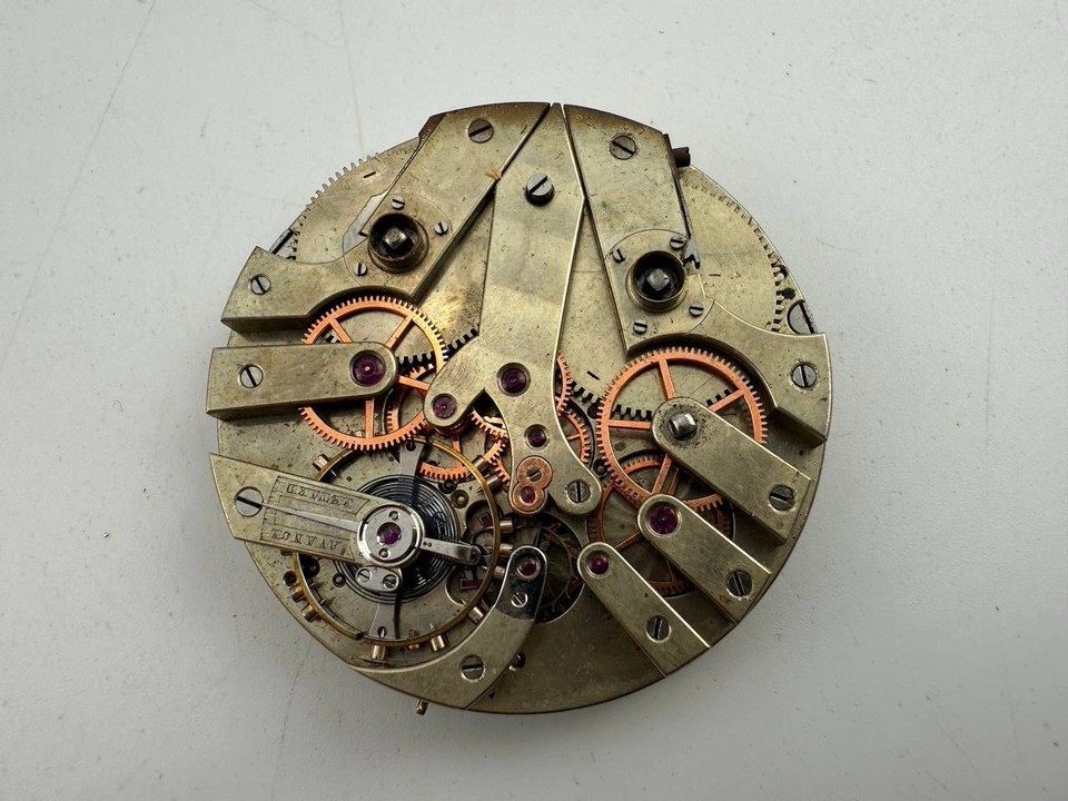 Antique 19th Century Key Wind Dead Jump Independent Second Pocket Watch ...