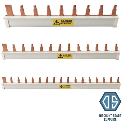 100A Copper Insulated Busbar Domestic Consumer Unit 10 14 18 Module 8 ...