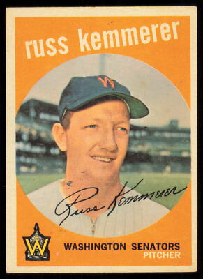 1959 Topps #191 Russ Kemmerer Washington Senators | eBay