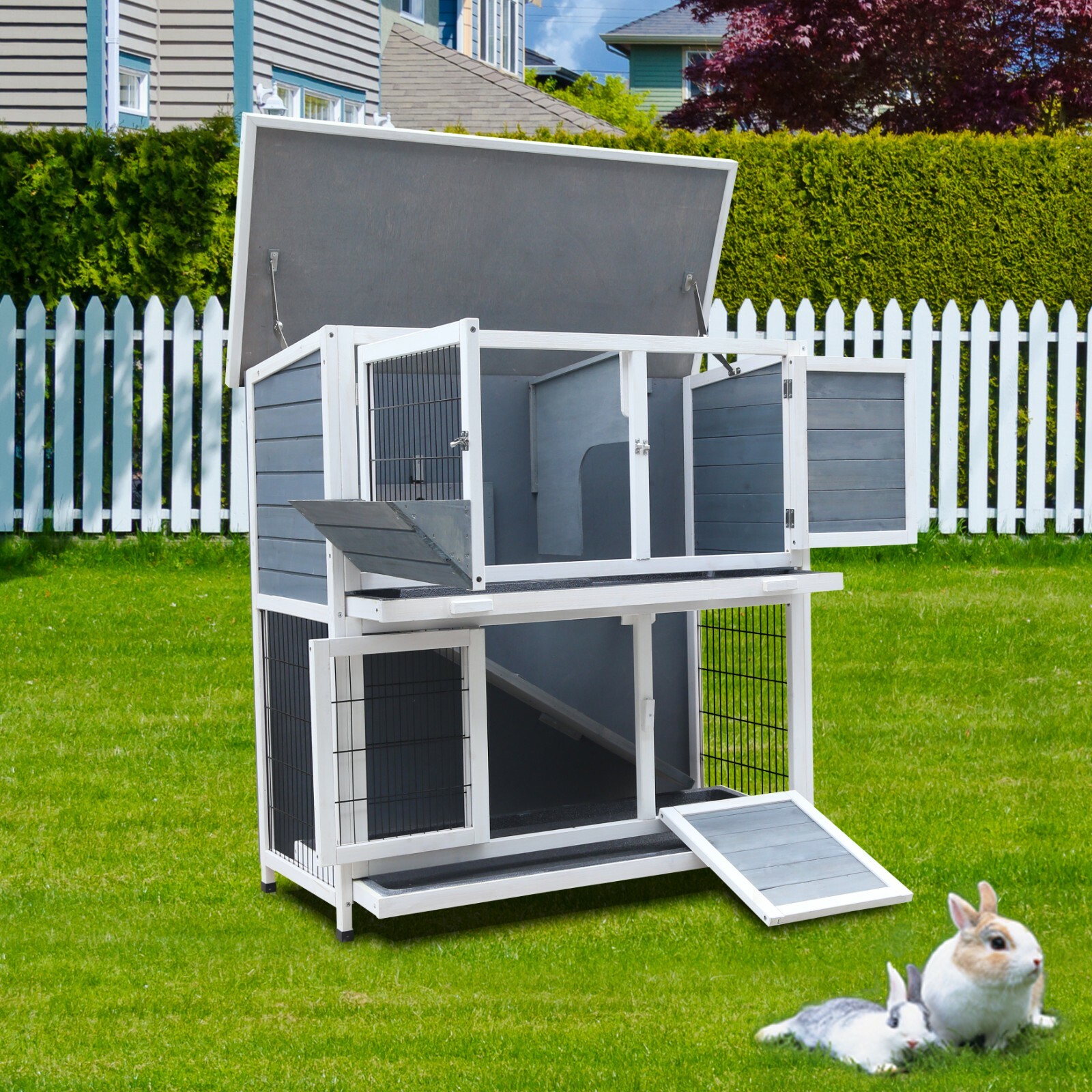 RABBIT HUTCH HUTCHES RUN RUNS BUNNY BUSINESS 41" GUINEA PIG HUTCH BB-41 ...