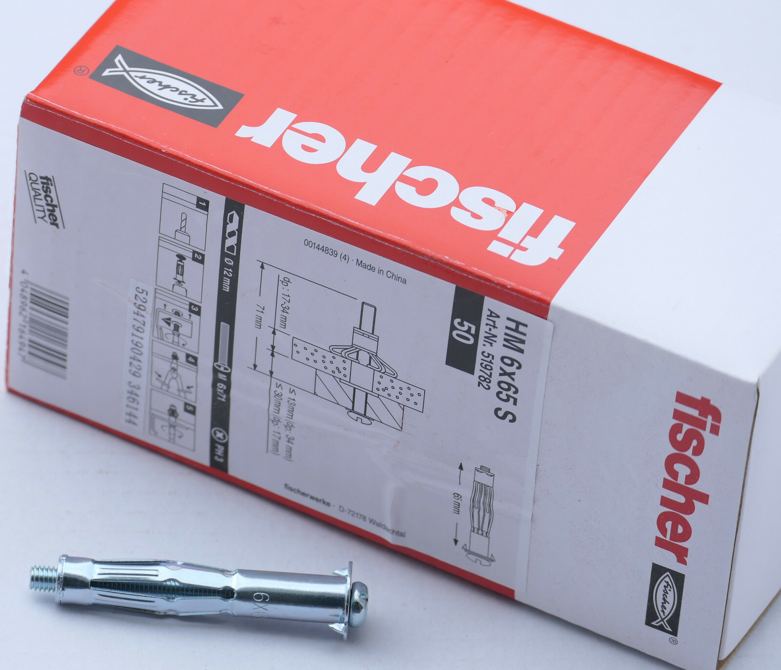 fischer HM Metall Hohlraumdübel, mit Schraube Ausführung und Menge nach ...