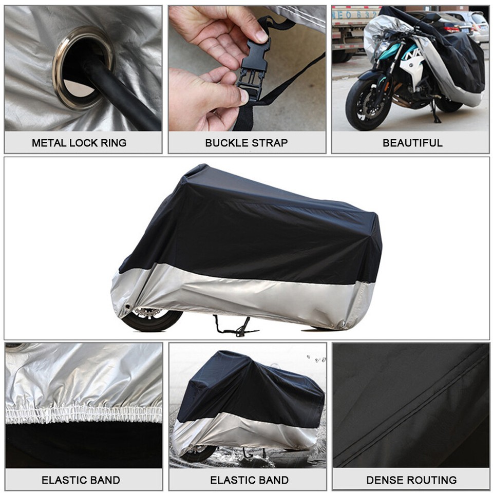 Motorcycle Motorbike Scooter Moped Cover Waterproof Rain Dust UV ...
