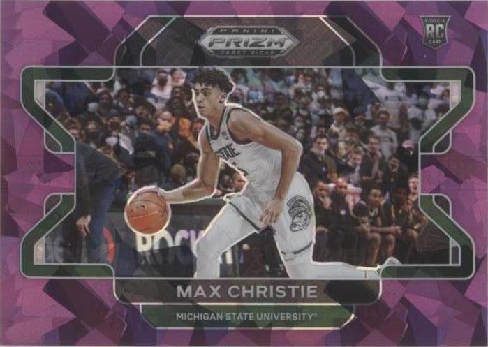 2022-23 Panini Prizm Draft Picks - Max Christie #90 Purple Ice Prizm ...
