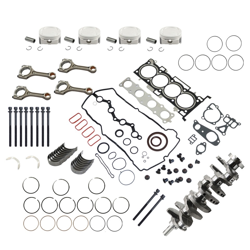 Engine Overhaul Rebuild Kit & Crankshaft & 4 Con Rods For Hyundai KIA ...
