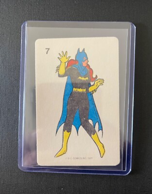 1977 Russell's Vintage DC Comics Trading Card Game #7 Batgirl💥ORIGINAL ...