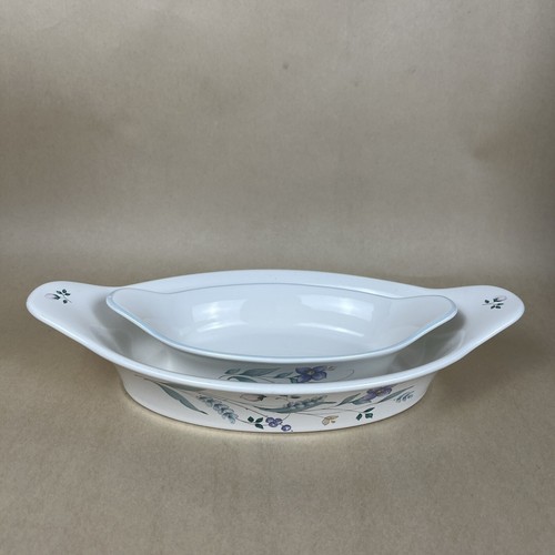 Pfaltzgraff April Pattern Au Gratin Stoneware Baking Dishes Set Of 2 ...