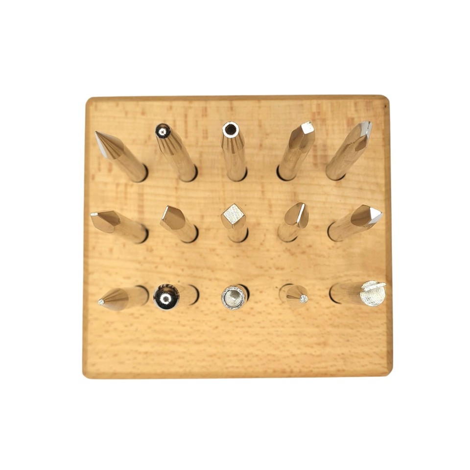 15-Piece Repoussé Punch Set - Jewelry Making Metal Forming Metalsmith ...