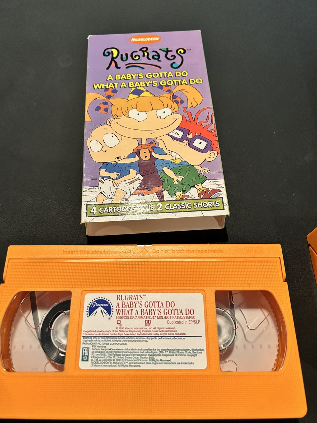 Rugrats Nickelodeon VHS Tapes Lot of 2 - Cartoon Vintage Tales From The ...
