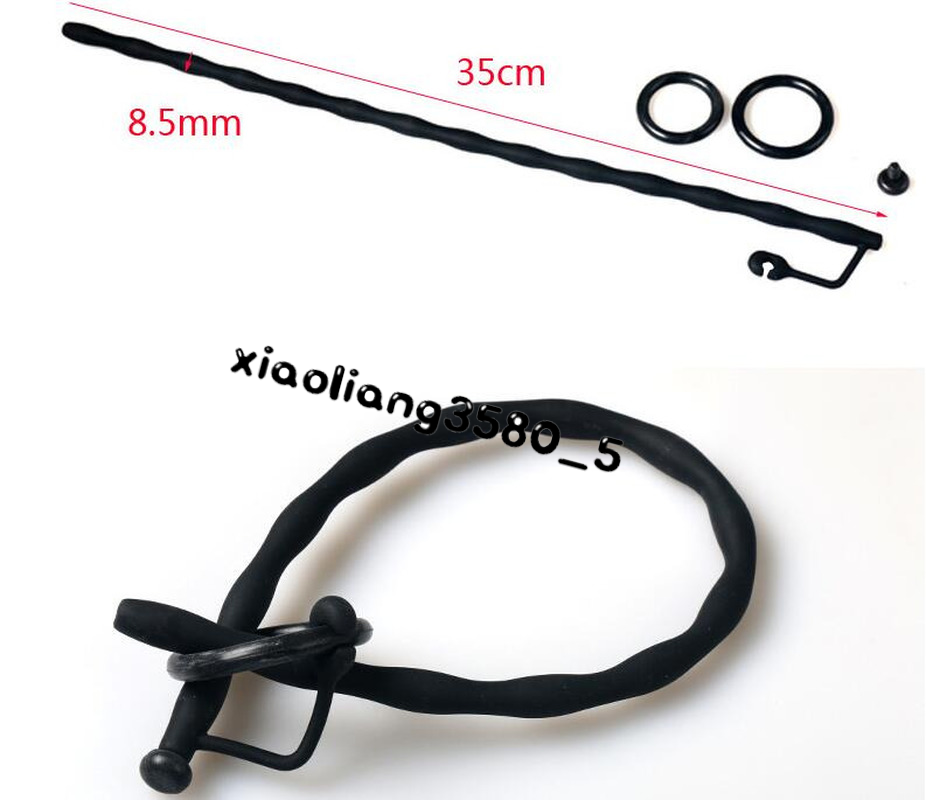 Dual Purpose Male Soft Silica Gel Urethral Sounding Stretching Dilator ...