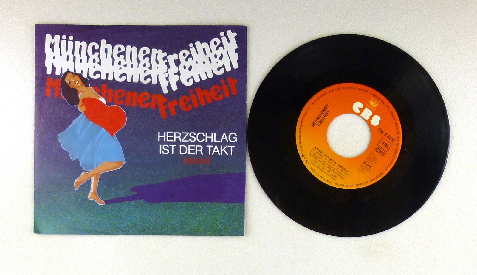 7" Single Vinyl - Münchener Freiheit – Herzschlag Ist Der Takt (R ...