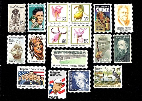 1984 COMPLETE COMMEMORATIVE YEAR SET OF MINT -MNH- VINTAGE U.S. POSTAGE ...