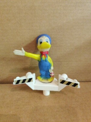 Vintage Rubber Walt Disney Donald Duck Railroad Engineer Toy | eBay