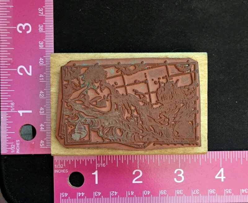 Acey Deucy Rubber Stamp 12502 Siren's Journey Map Boat Sea Collage ...