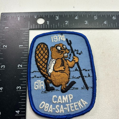 Vintage 1974 GTR Toronto Canada Hiking Beaver CAMP OBA-SA-TEEKA Scout ...