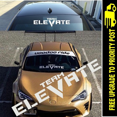 Team elevate banner/ Decal - WRX STi Brz Vinyl Sticker 600mm | eBay Australia