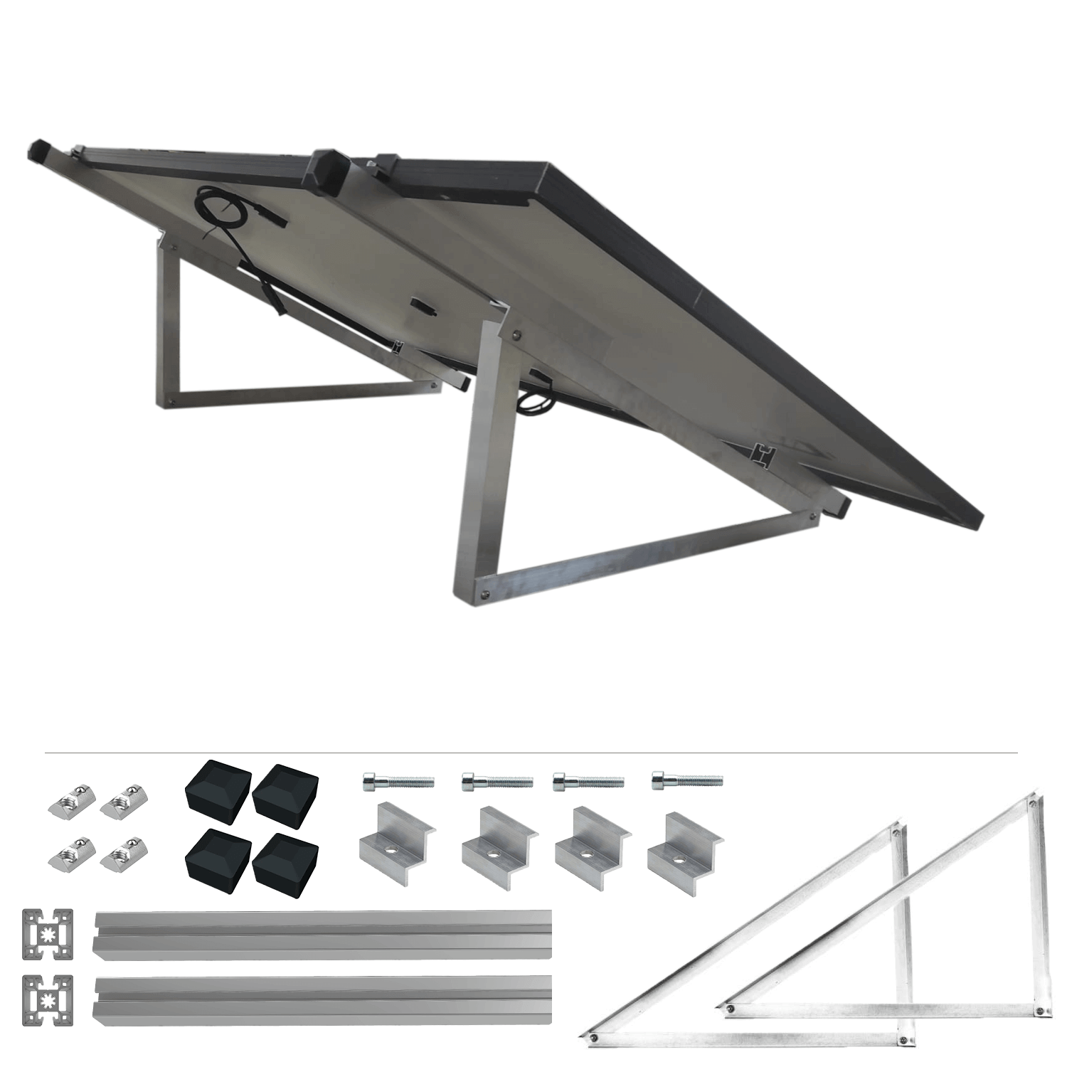 Flat Roof Solar Power System Mounting Complete Set | eBay