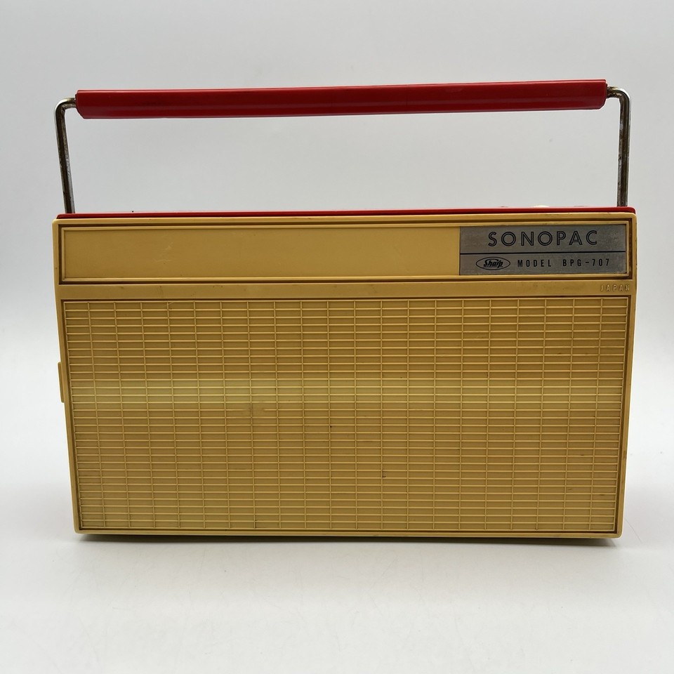 RARE - Sharp Sonopac Record Player & AM Transistor Radio - BPG-707 ...