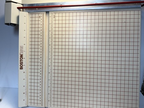 Boston 2615 Paper Cutter 15" Trimmer Heavy Duty Guillotine Very Good ...