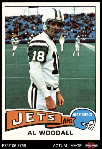 1975 Topps #287 Al Woodall Jets Duke 7 - NM | eBay