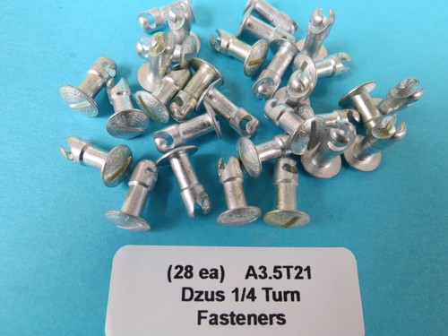 A3.5T21 Quarter Turn DZUS Studs Turnlock Fasteners Aircraft Race Sprint ...