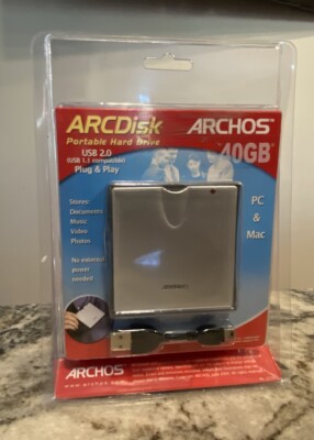 Vintage ARCHOS Mini External Hard Drive 40GB ARCDISK | eBay