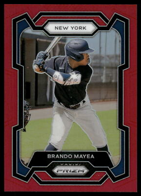 2024 Panini Prizm Baseball BRANDO MAYEA RED PRIZM /299 #284 NEW YORK | eBay