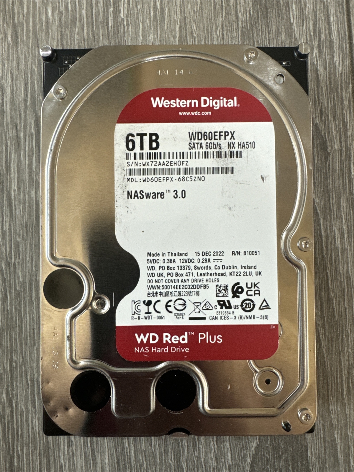 Western Digital WD60EFPX Red Plus 6TB NAS Internal Hard Drive | eBay
