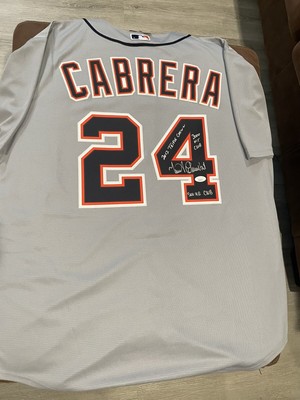 Miguel Cabrera Detroit Tigers Signed Jersey with inscriptions ...