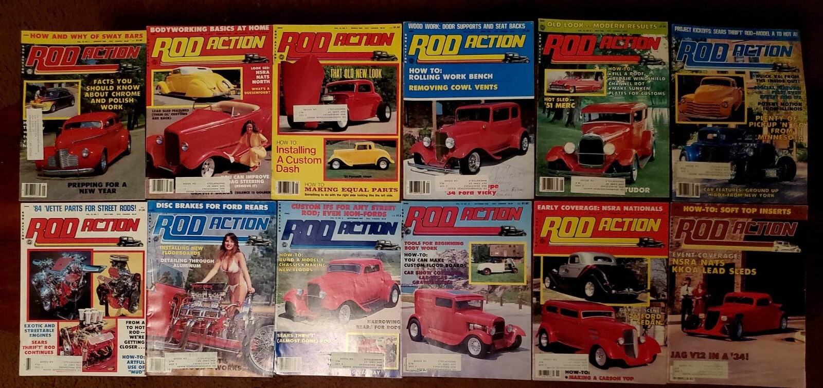 Rod Action Hot Rod Magazine 1983 complete year 12 issues VGC vintage ...