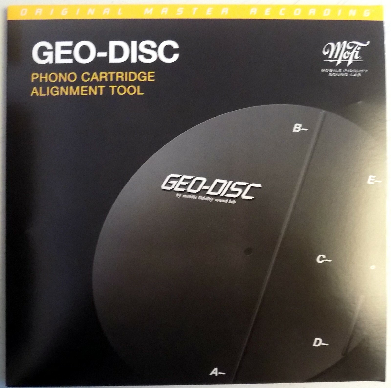 Mobile Fidelity MFSL Geo-disc Phonograph Cartridge Alignment Tool for ...