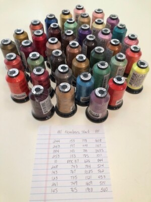 Floriani Machine Embroidery Thread-Lot of 40 Spools-Mixed Colors-NEW ...