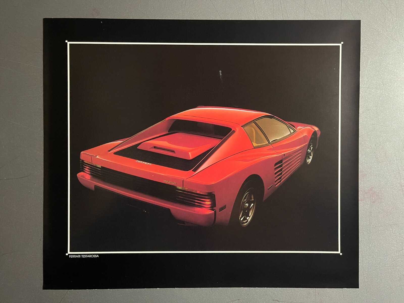 Ferrari Testarossa Coupe Print, Picture, Poster - RARE!! Awesome ...