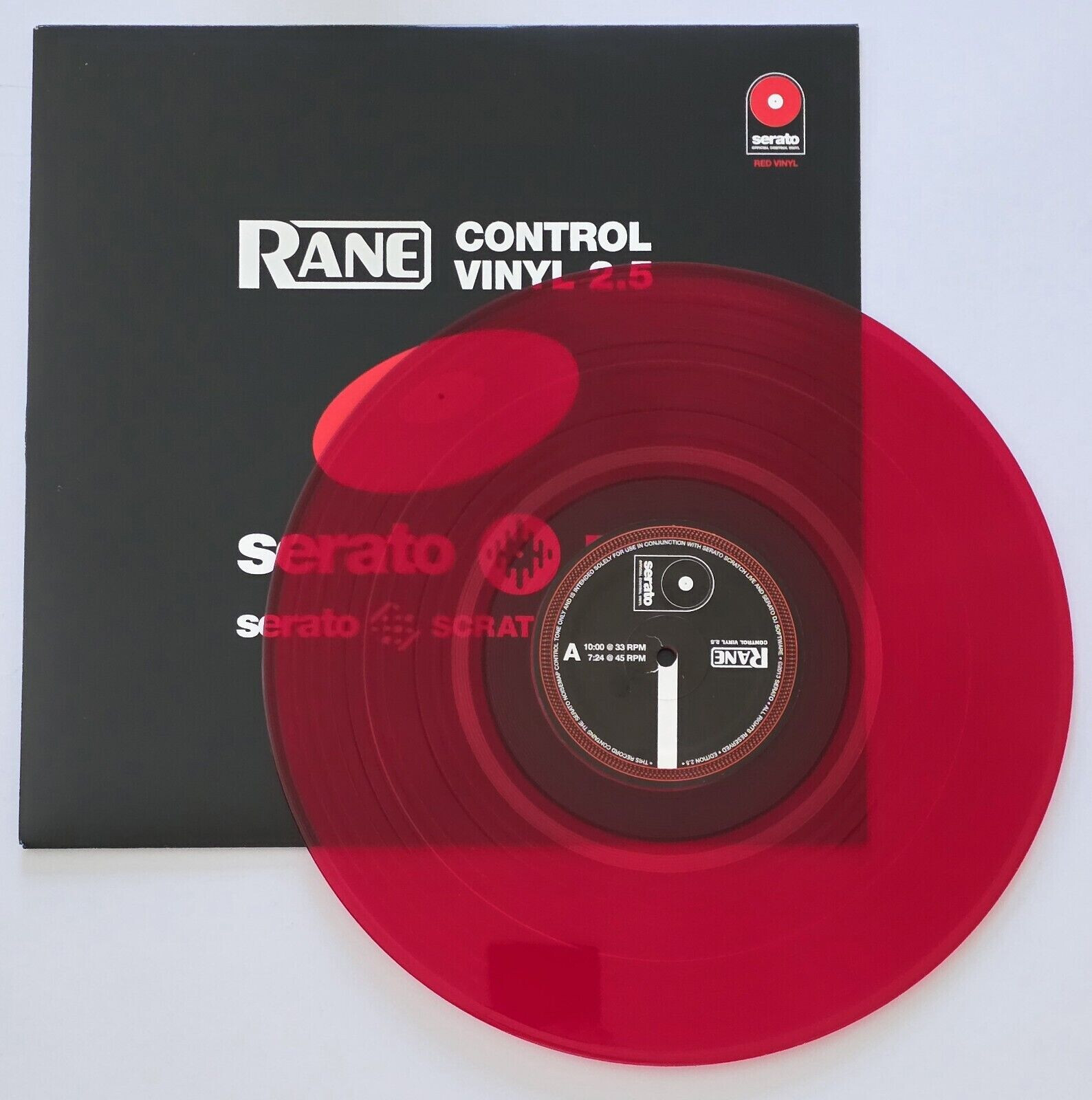 RANE Serato Scratch LIVE 2.5 Control 12" RED Vinyl Record **FACTORY ...