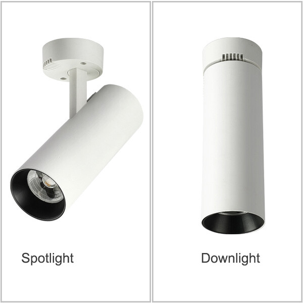 Indoor LED COB Ceiling Light Rotatable Lamp Picture Spotlight Aisle ...